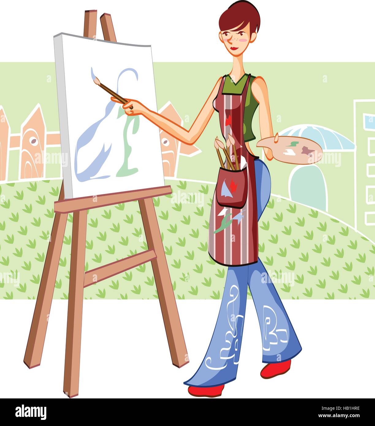 Business Illustration Painting Stock Vector Image & Art - Alamy