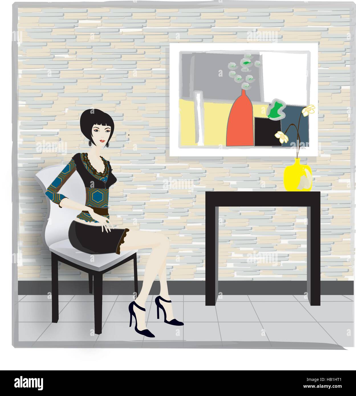 Business Illustration Painting Stock Vector Image & Art - Alamy