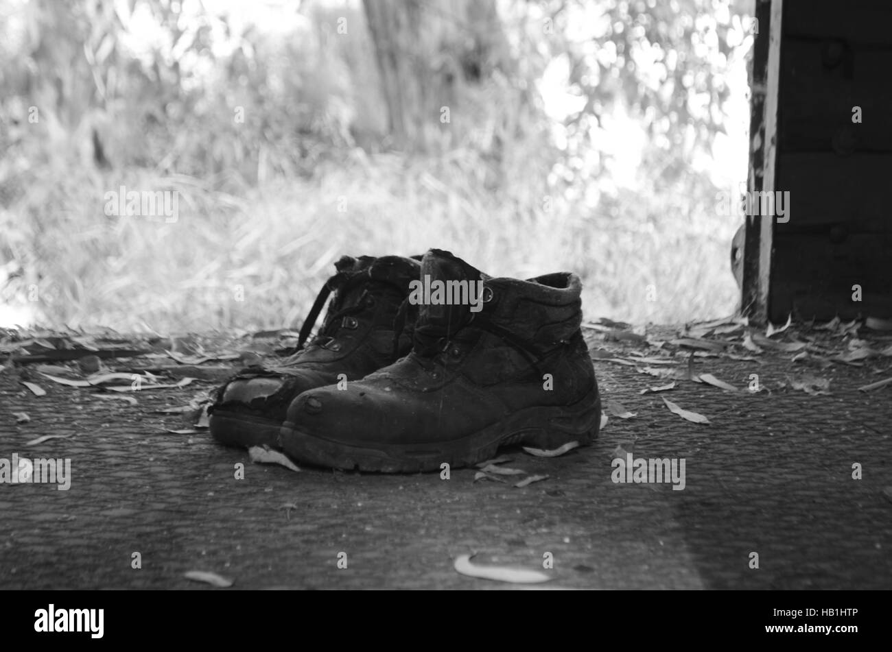 Urban exploration at abandoned train station Stock Photo - Alamy