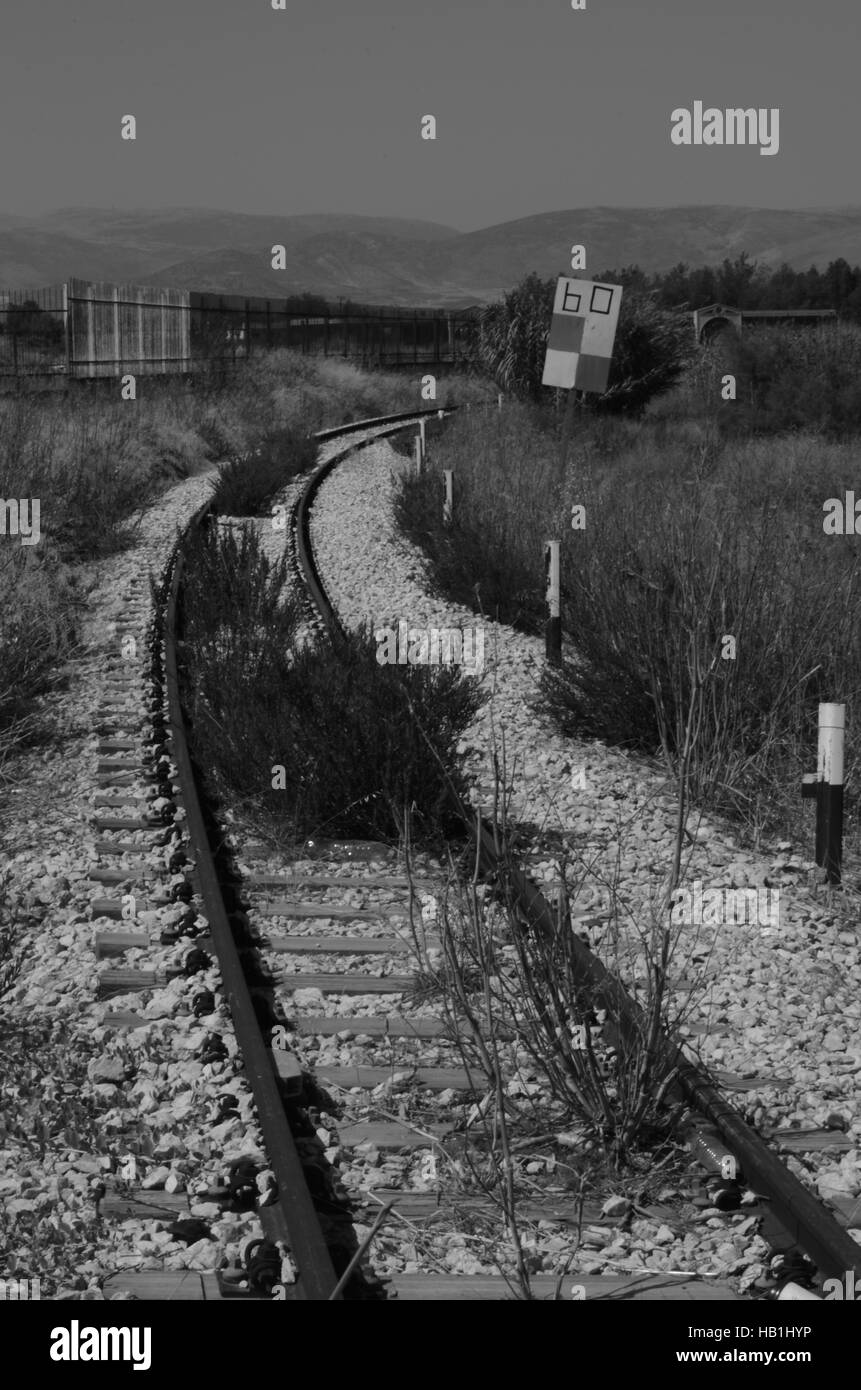 Urban exploration at abandoned train station Stock Photo - Alamy