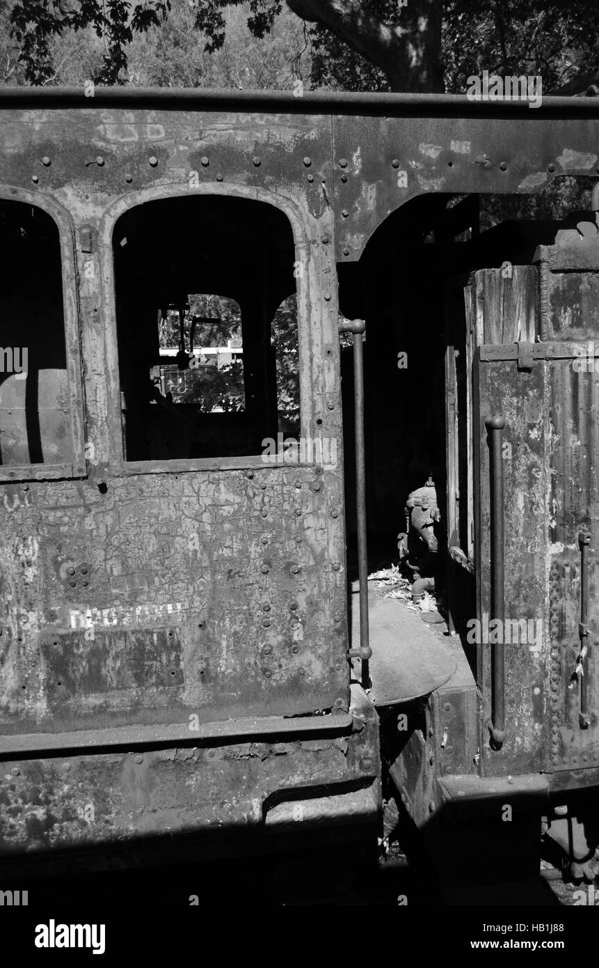Urban exploration at abandoned train station Stock Photo - Alamy