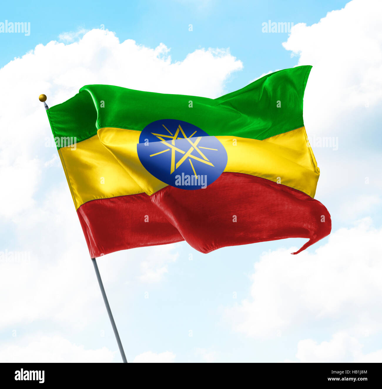 Addis ababa flag hi-res stock photography and images - Alamy