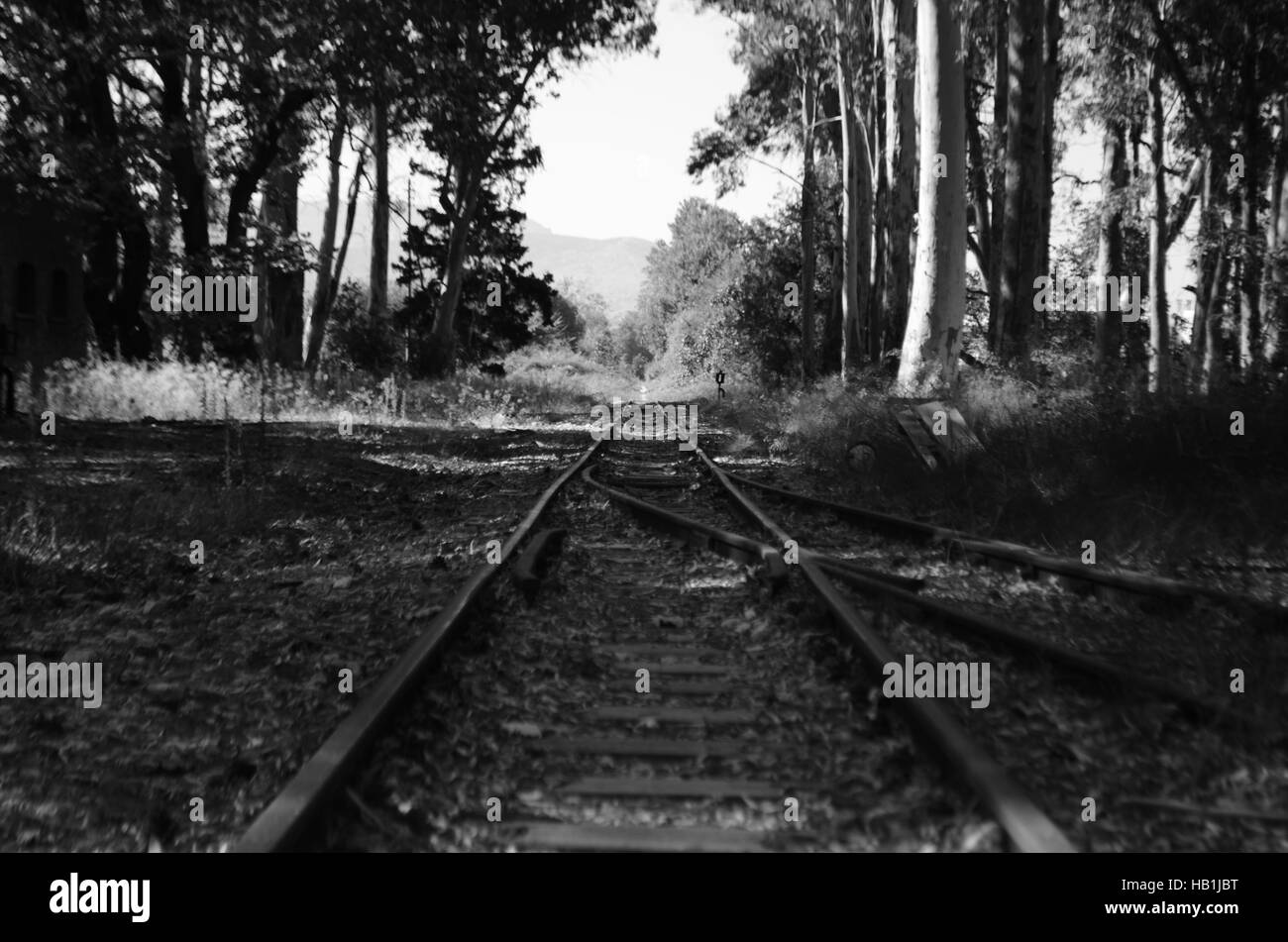 Urban exploration at abandoned train station Stock Photo - Alamy
