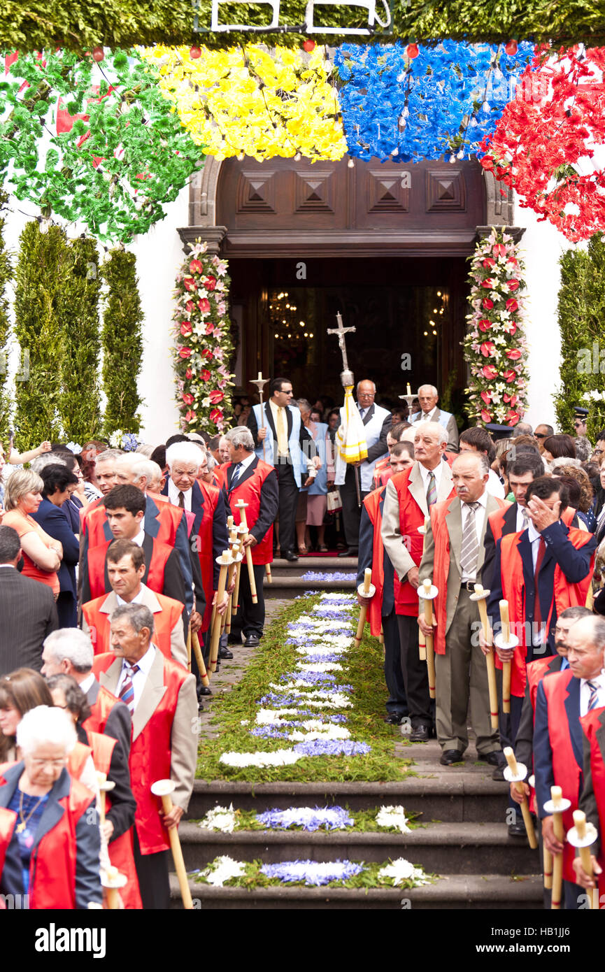 Procession in Santana on Madeira Stock Photo - Alamy
