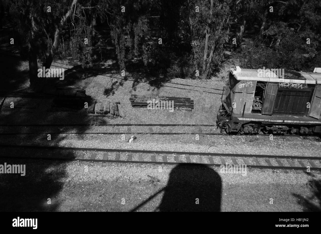 Urban exploration at abandoned train station Stock Photo - Alamy
