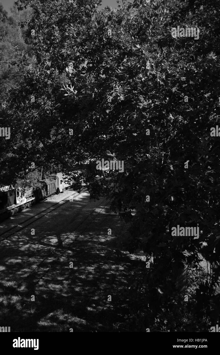 Urban exploration at abandoned train station Stock Photo - Alamy