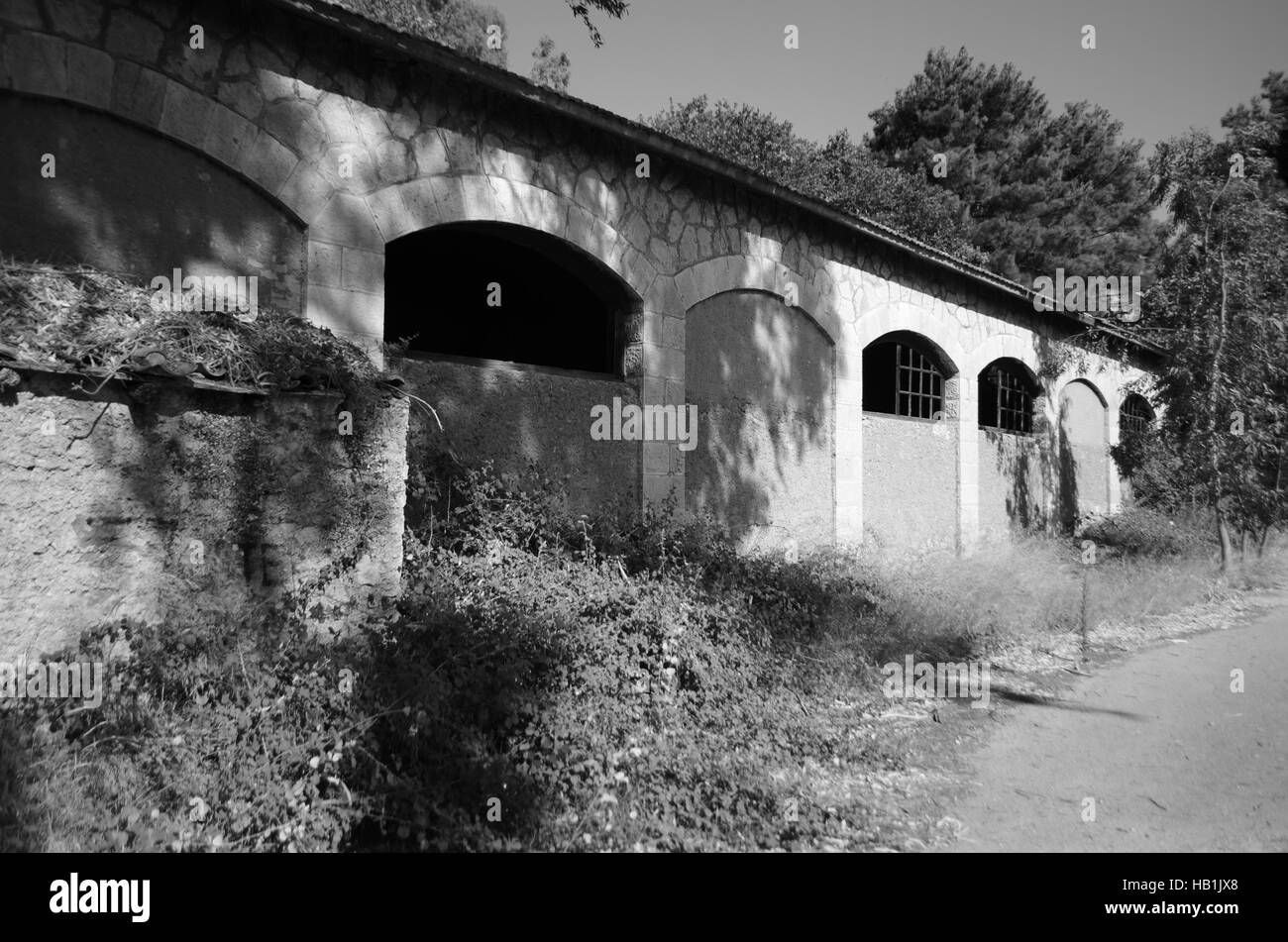 Urban exploration at abandoned train station Stock Photo - Alamy