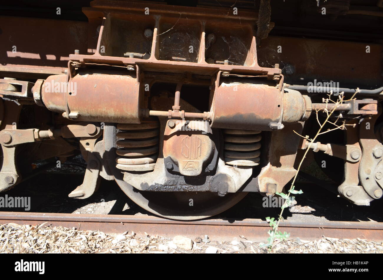 Urban exploration at abandoned train station Stock Photo - Alamy