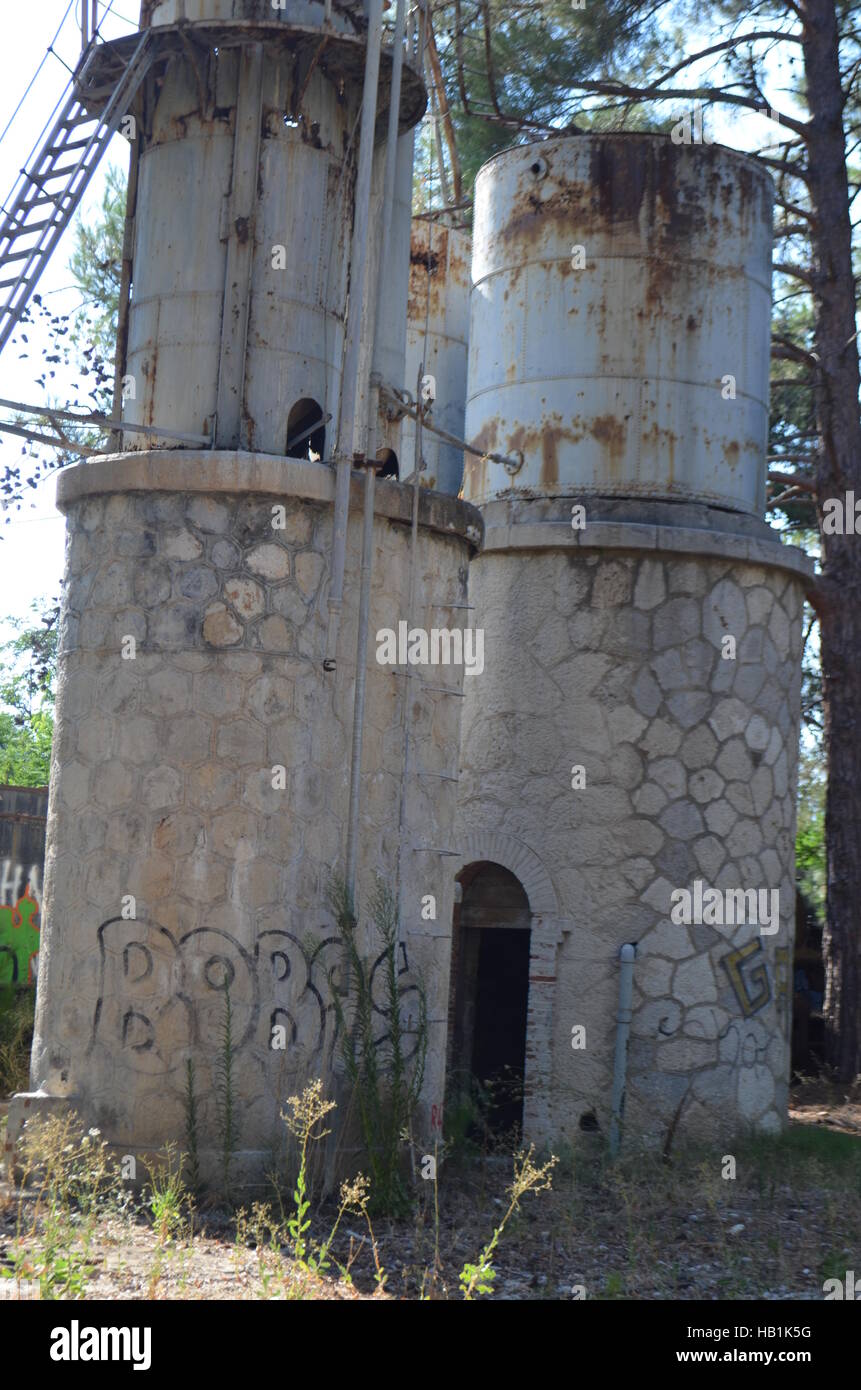 Urban exploration at abandoned train station Stock Photo - Alamy