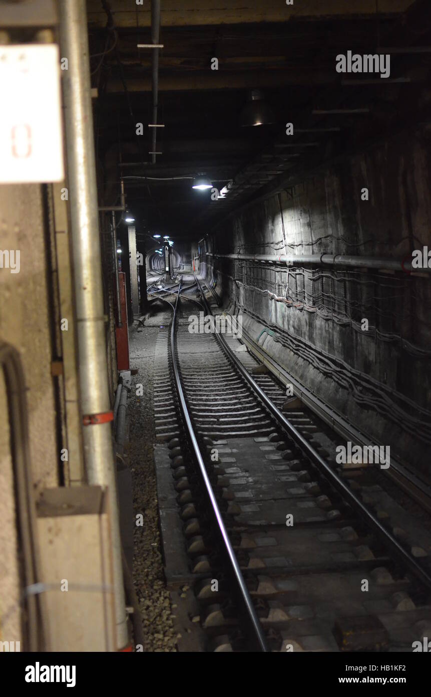 Urban exploration at abandoned train station Stock Photo - Alamy