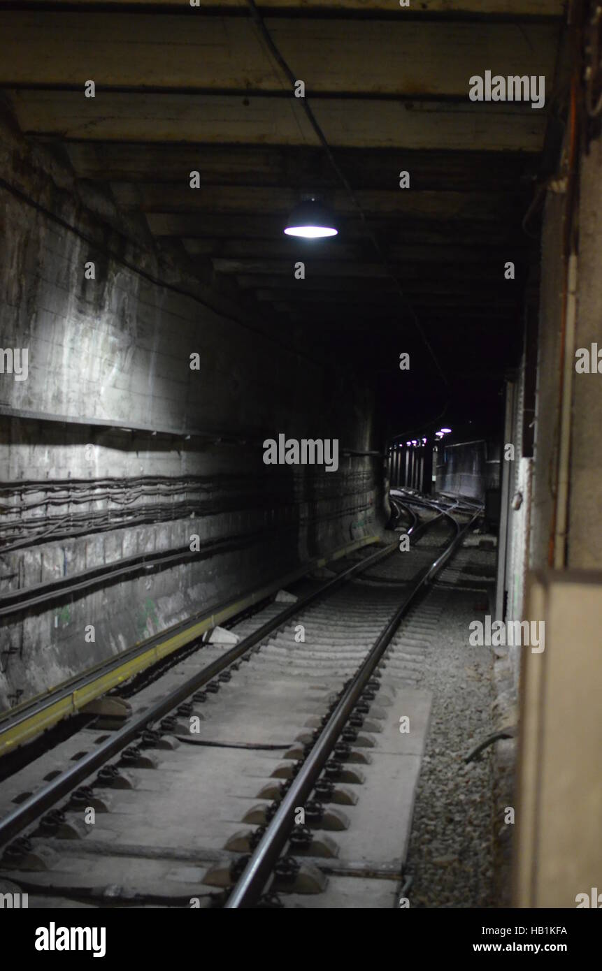 Urban exploration at abandoned train station Stock Photo - Alamy