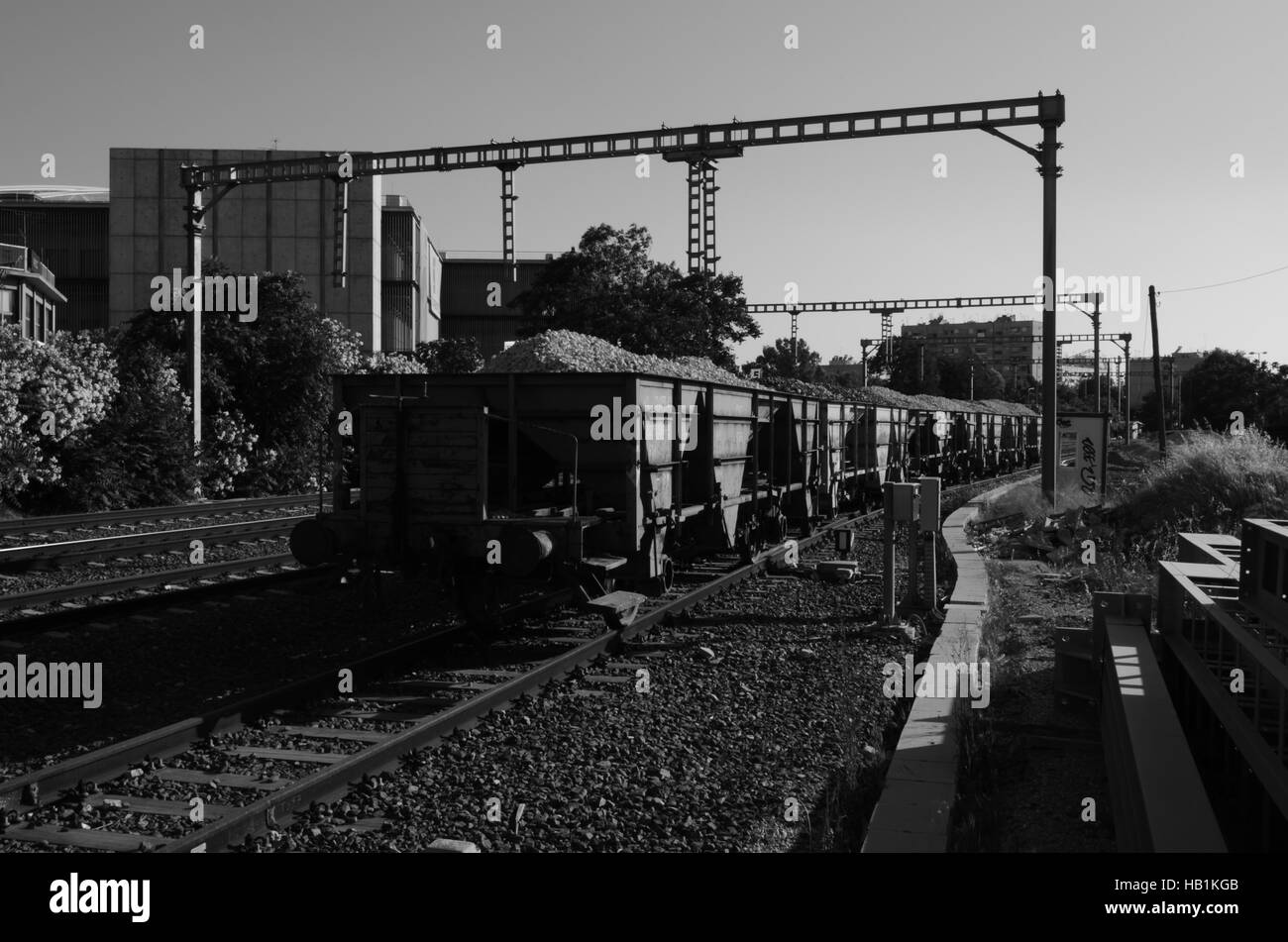 Urban exploration at abandoned train station Stock Photo - Alamy