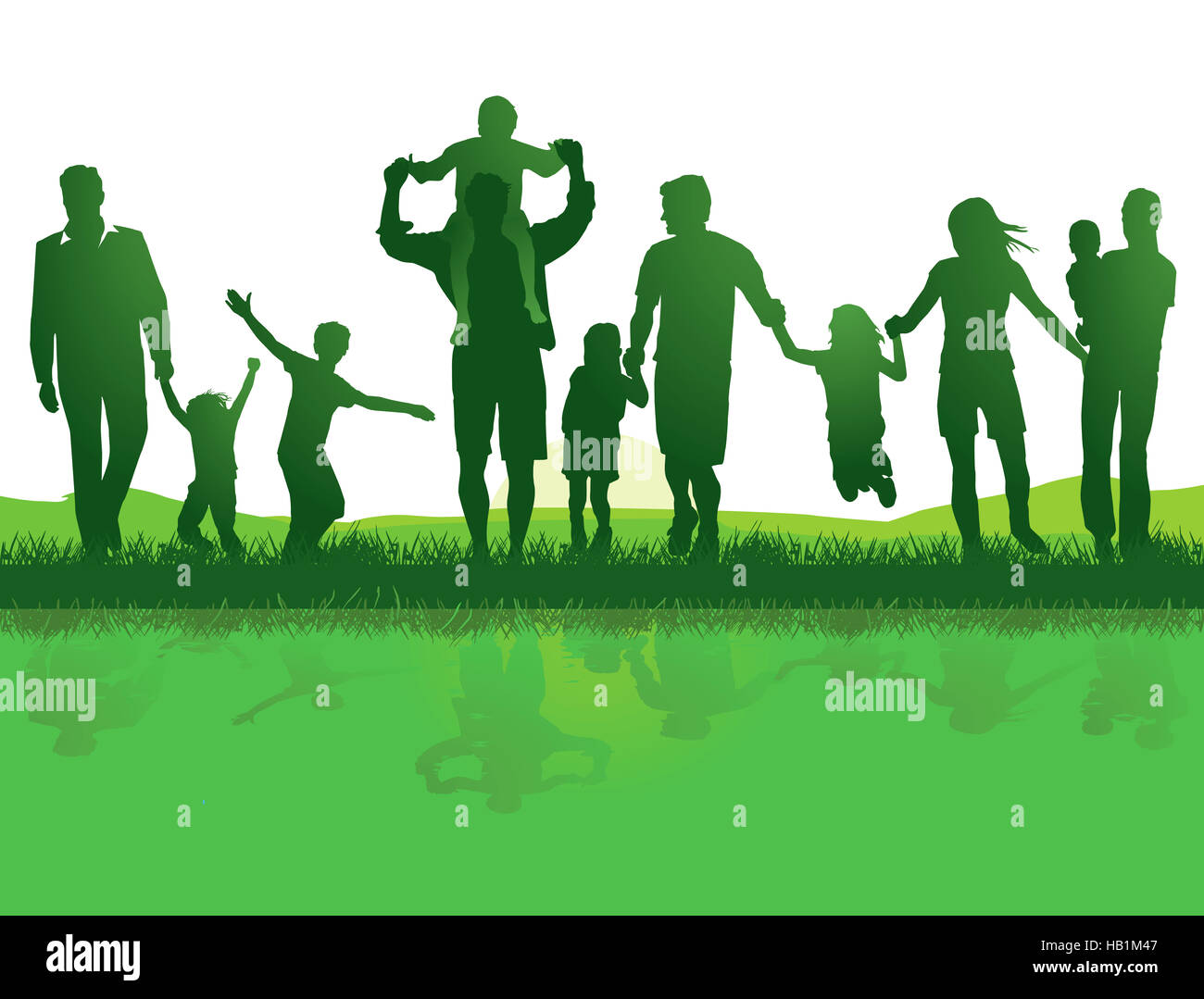 Family with nature hi-res stock photography and images - Alamy