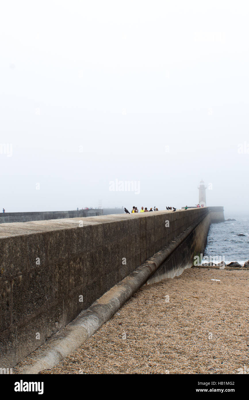 Lighthouse on the beach Stock Photo - Alamy