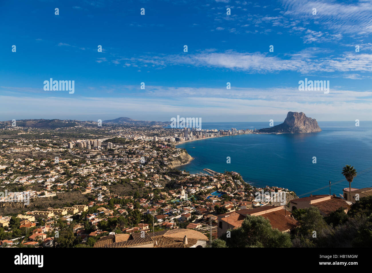 Aerial view of calpe hi-res stock photography and images - Alamy