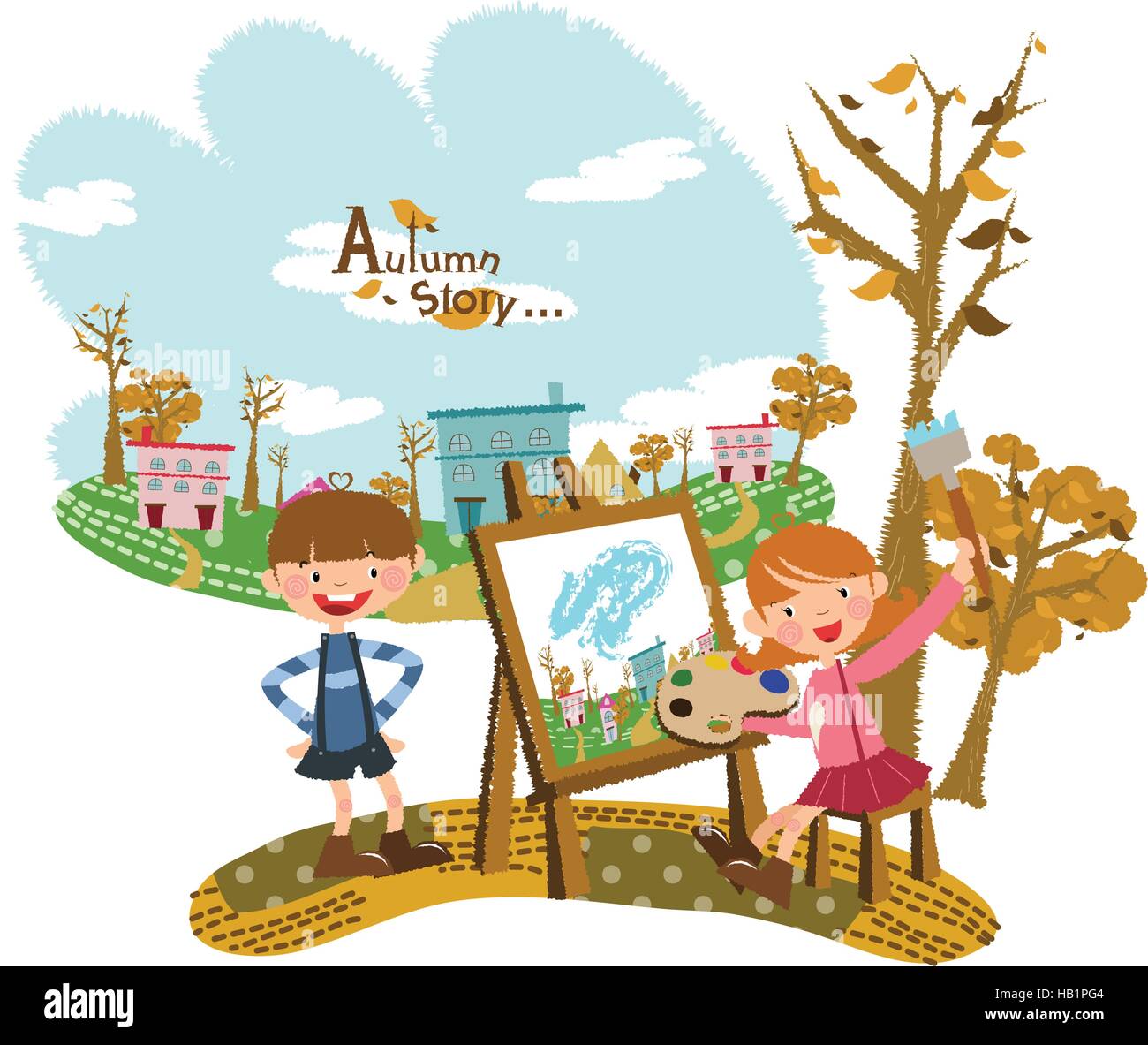 Illustration and Painting Paintings Stock Vector Image & Art - Alamy