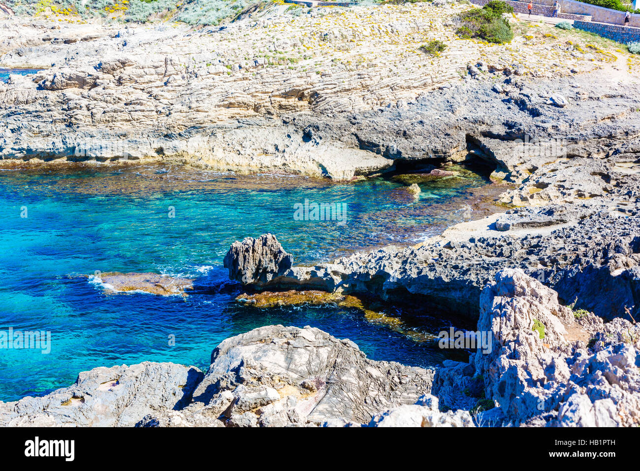 Cala Agulla is a beach in Majorca, Spain Stock Photo - Alamy