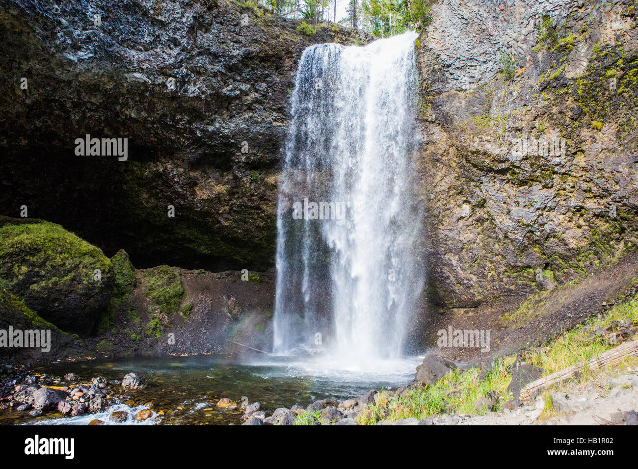 Moul Falls is a waterfall on Grouse Creek in Wells Gray Provincial Park ...
