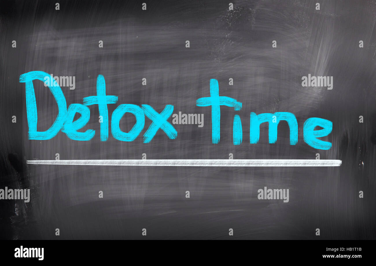 Detox Time Concept Stock Photo - Alamy