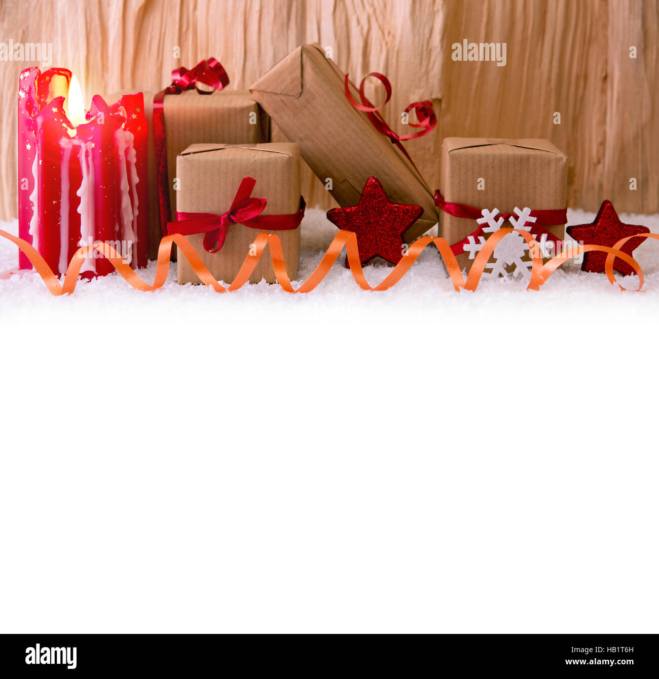 Christmas background red gifts hi-res stock photography and images - Alamy