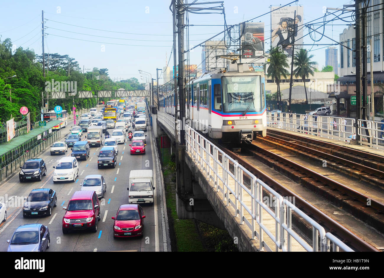 Manila light rail transit hi-res stock photography and images - Alamy