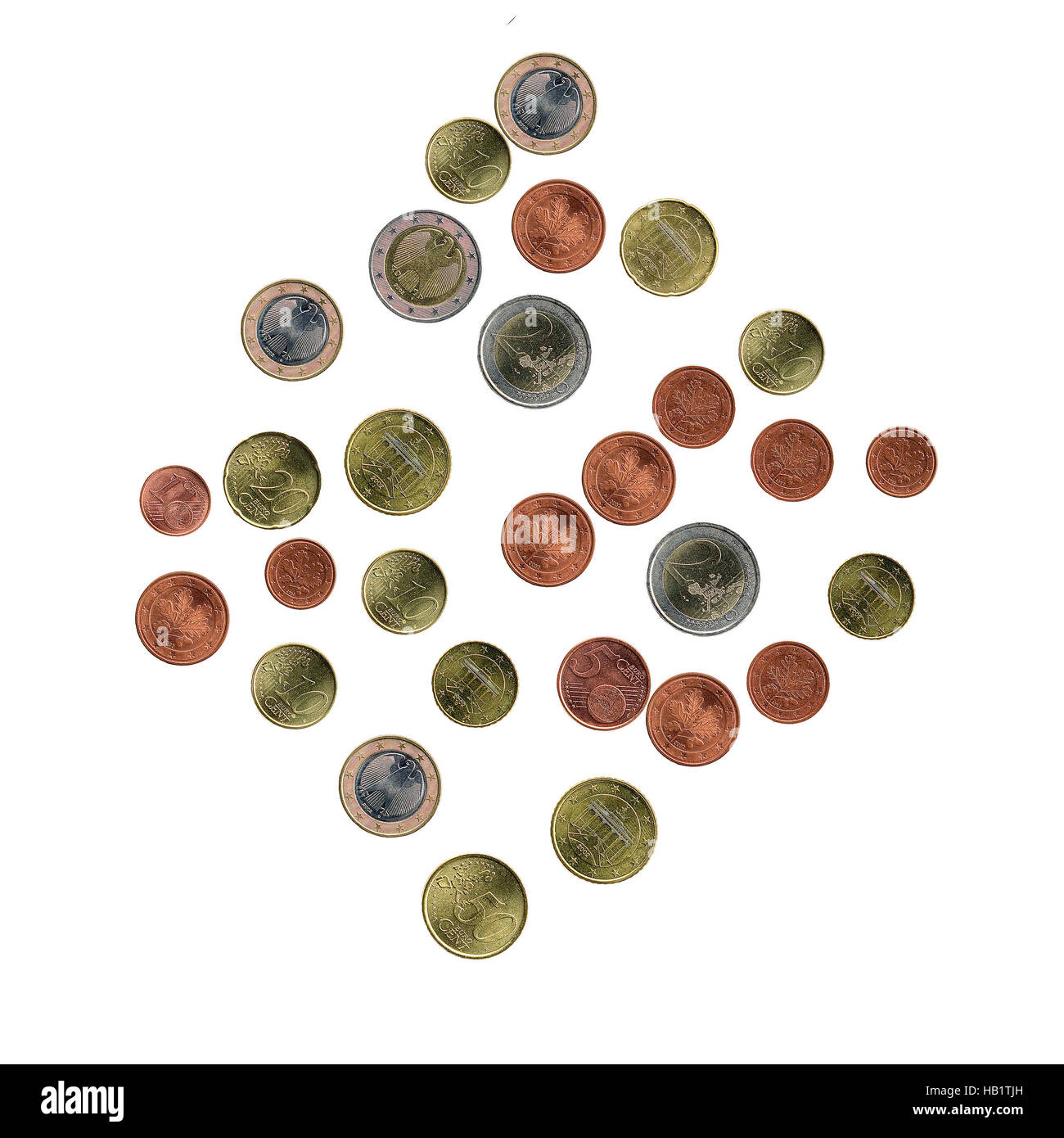 Euro coins collage Stock Photo - Alamy