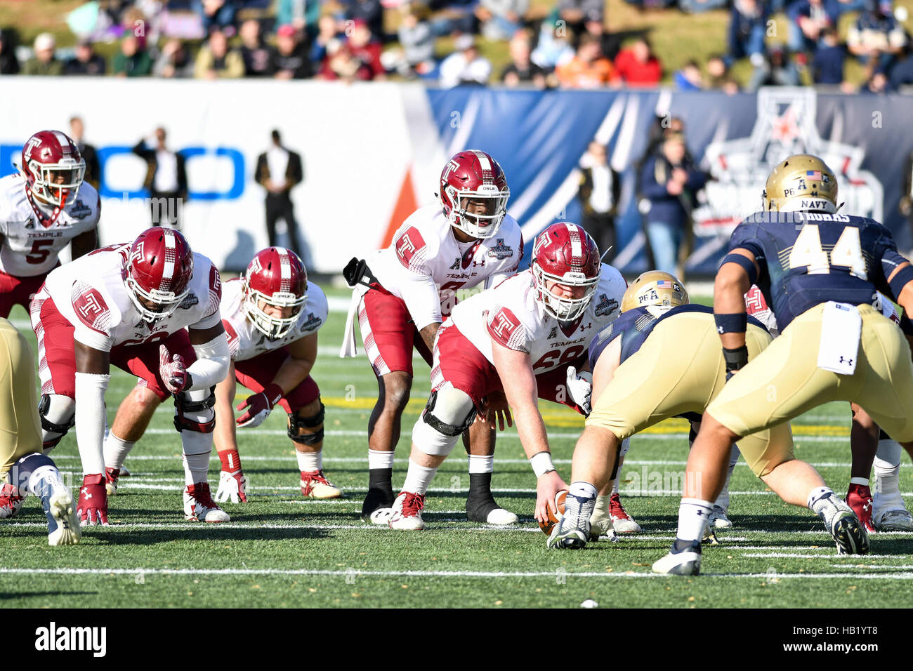 Annapolis, Maryland, USA. 3rd Dec, 2016. Temple's QB, PHILLIP WALKER ...