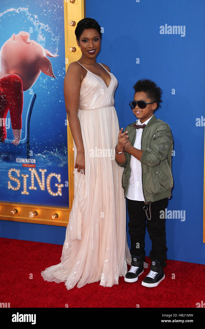 Jennifer hudson and david daniel otunga jr hi-res stock photography and ...