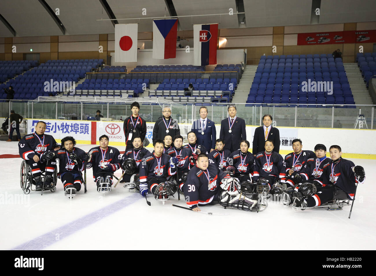 Japan team group (JPN), DECEMBER 3, 2016 : 2016 IPC Ice Sledge Hockey ...