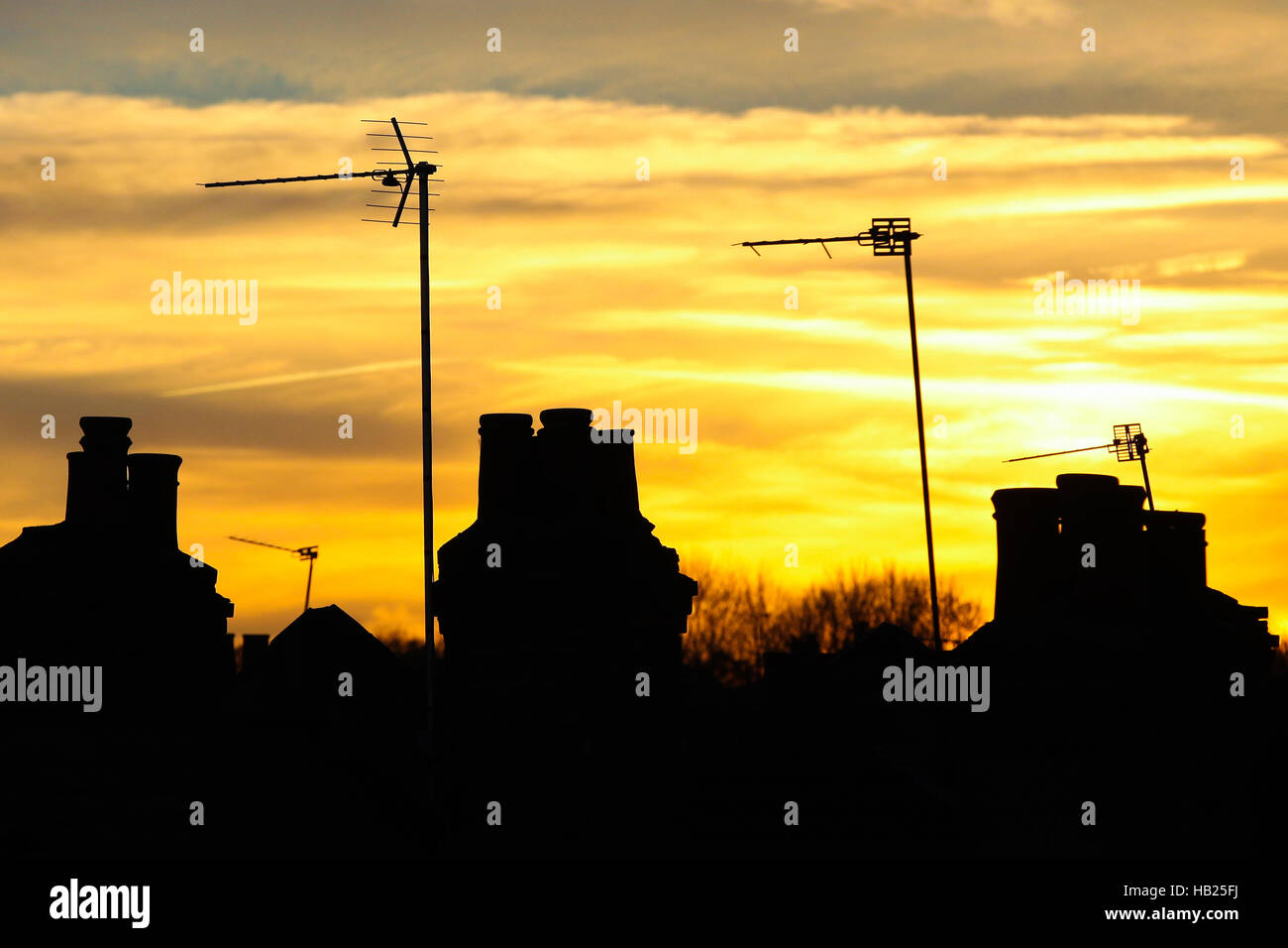 Silhouettes of chimmies hi-res stock photography and images - Alamy