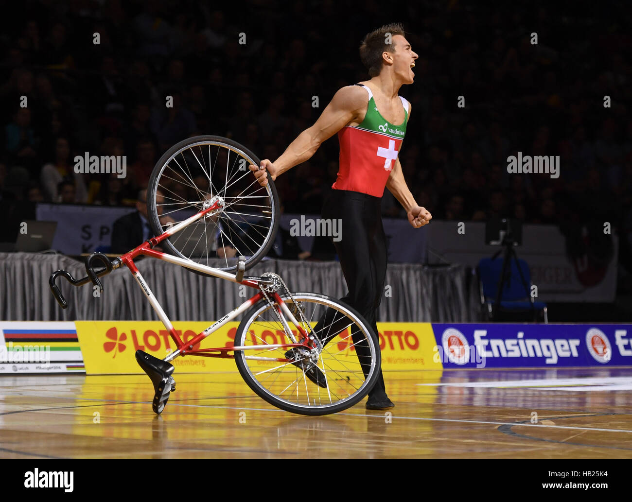 Stuttgart, Germany. 4th Dec, 2016. Yannick Martens from Switzerland ...