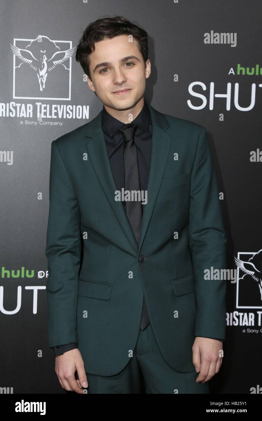 Los Angeles, CA, USA. 1st Dec, 2016. Dylan Schmid at arrivals for SHUT ...