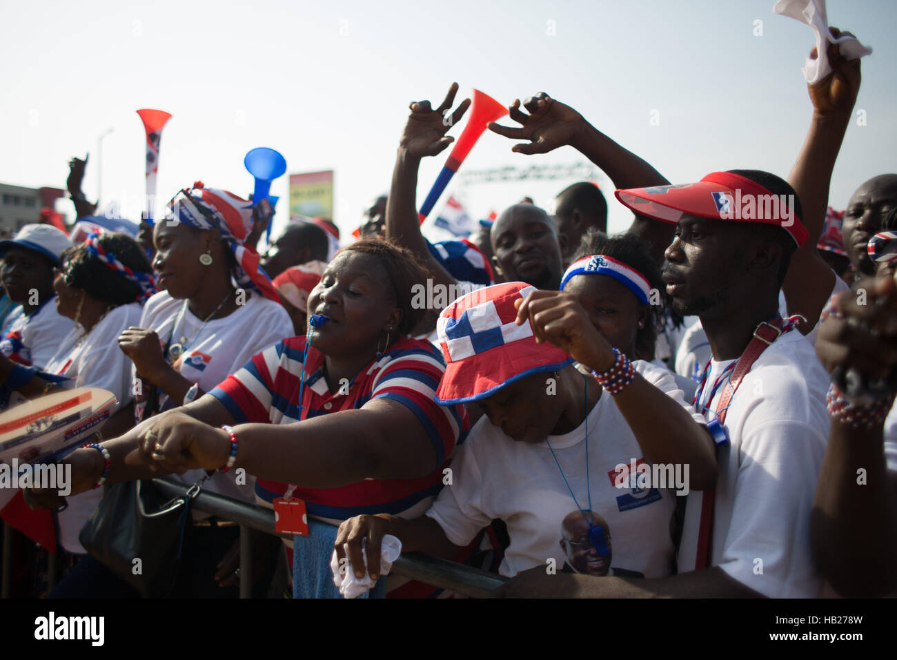 Accra, Ghana. 4th Dec, 2016. The Npp hold a Rally for thousands of ...