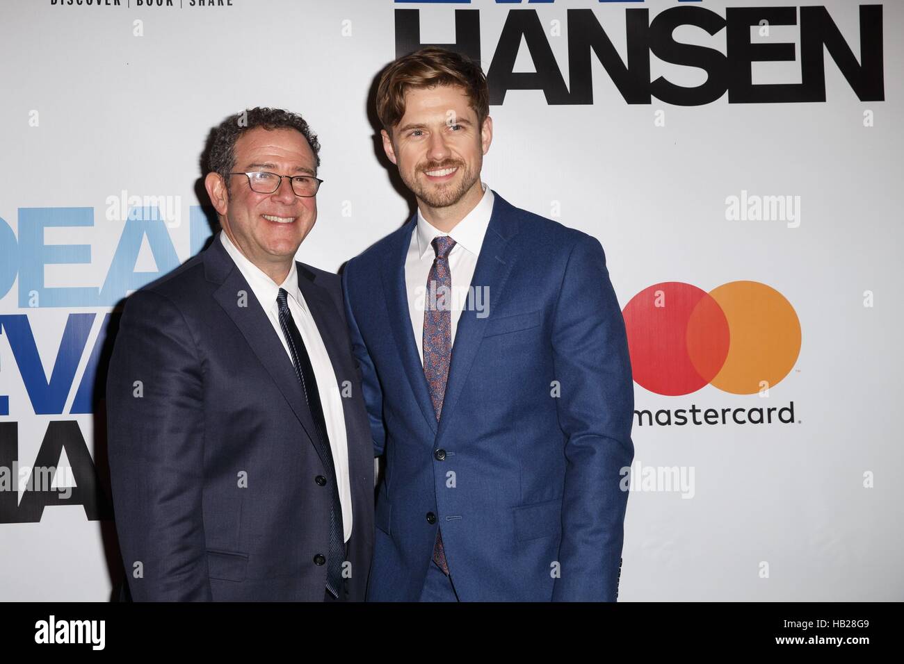 New York, NY, USA. 4th Dec, 2016. Michael Greif, Aaron Tveit in ...