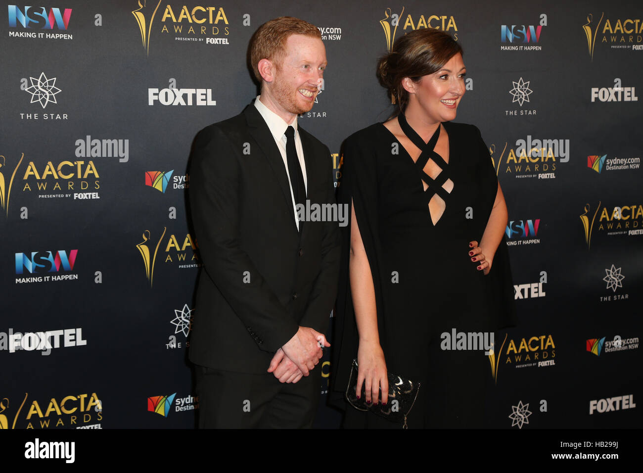 Sydney, Australia. 5 December 2016. Pictured: Luke McGregor and Celia ...