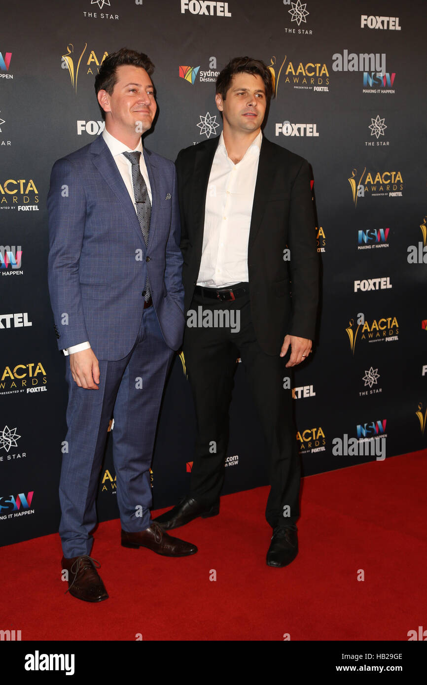 Sydney, Australia. 5 December 2016. Pictured: Hamish Michael and Ryan Johnson. Celebrities ...