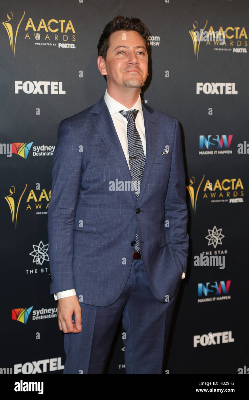 Sydney, Australia. 5 December 2016. Pictured: Hamish Michael. Celebrities, award nominees and ...