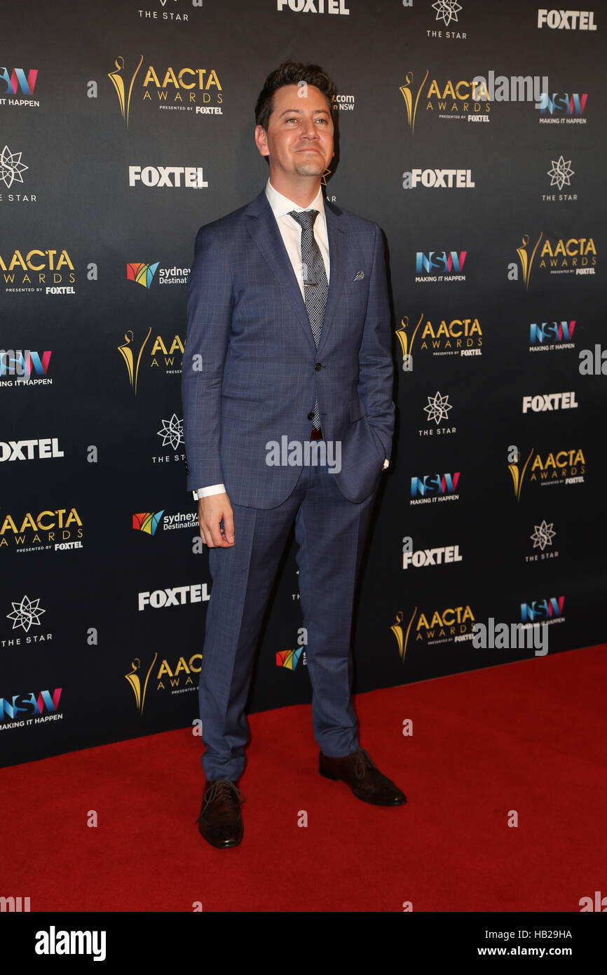 Sydney, Australia. 5 December 2016. Pictured: Hamish Michael. Celebrities, award nominees and ...