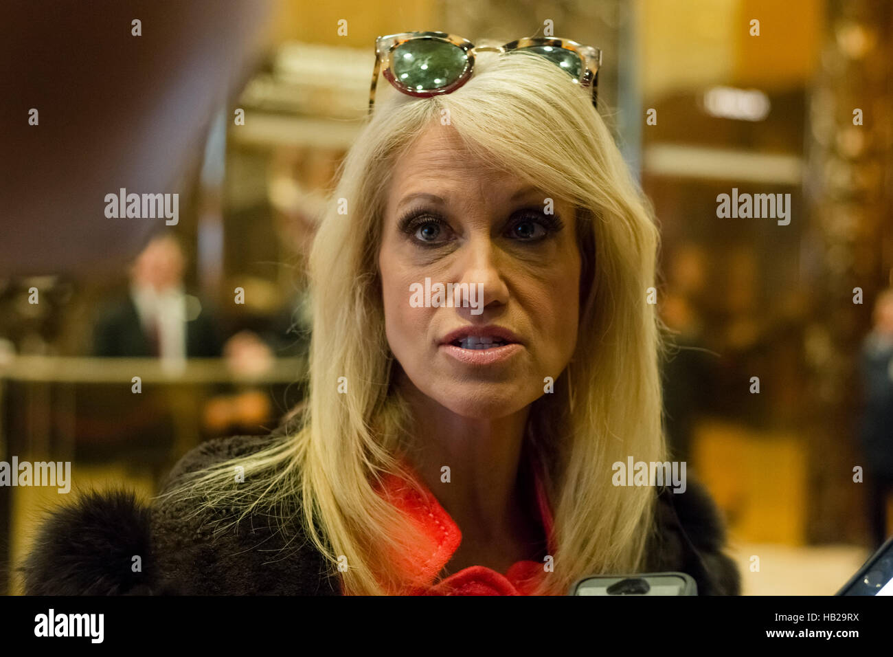 New York, USA. 3rd Dec, 2016. Trump campaign manager Kellyanne Conway ...