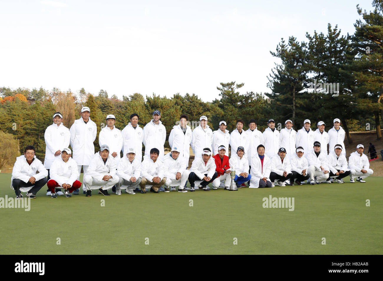 Japan Golf Tour golfers team group line-up Golf : The 53rd Japan Golf ...