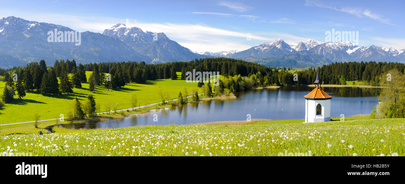 wide panorama landscape in Bavaria, Germany Stock Photo - Alamy