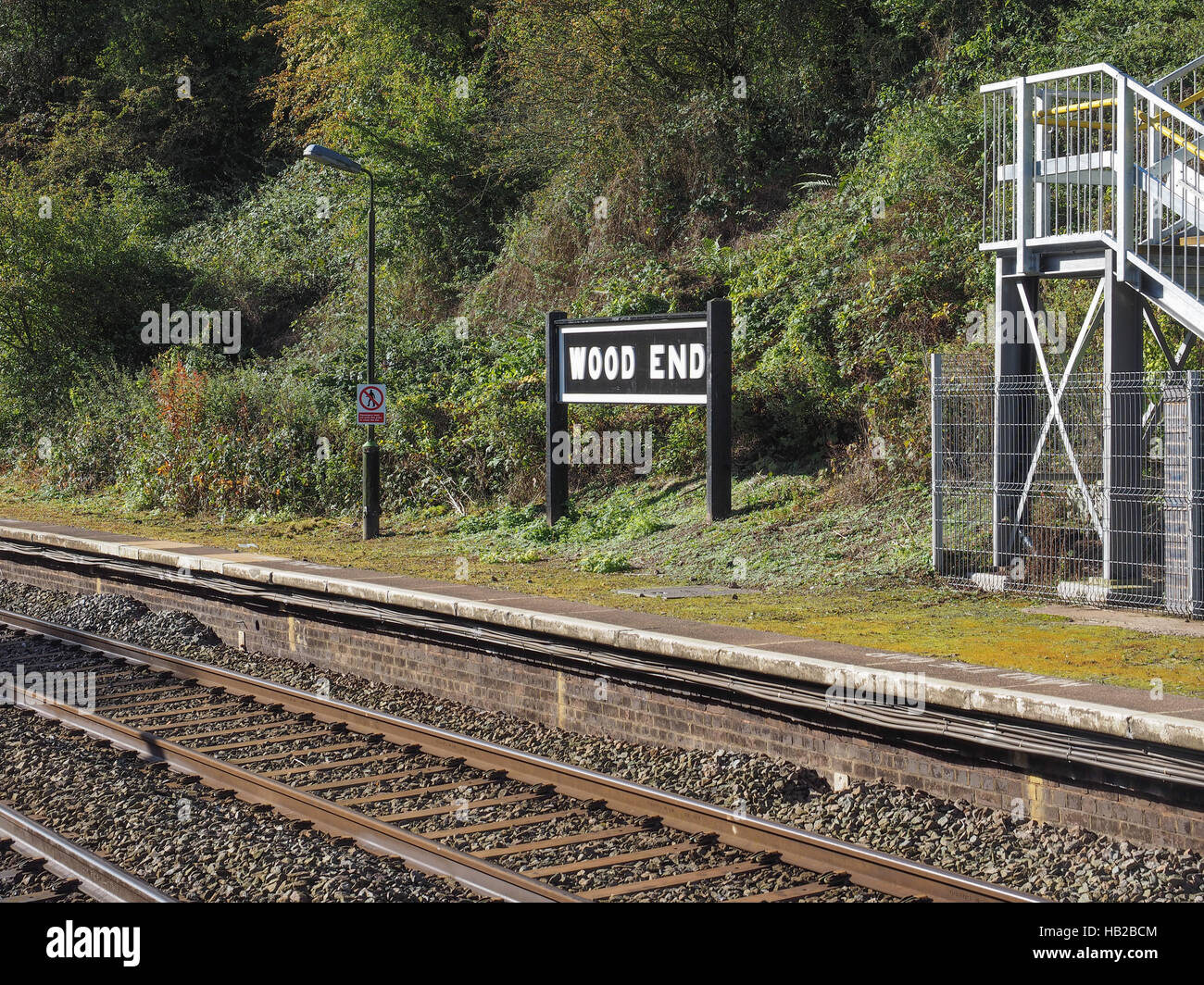 Wood End station in Tanworth in Arden Stock Photo - Alamy