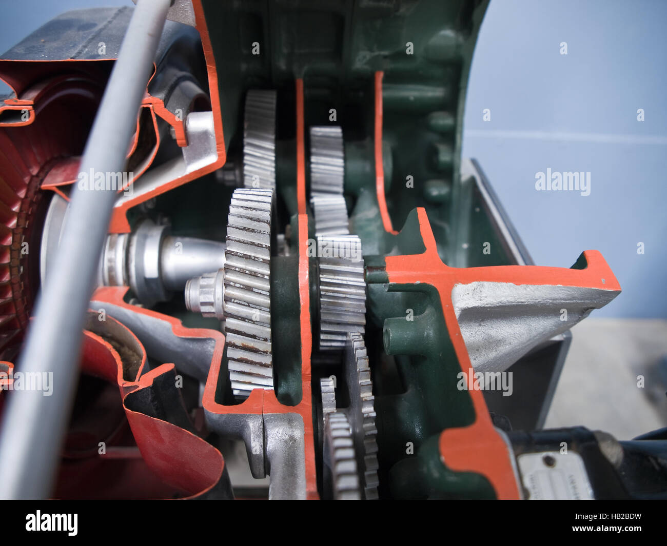 Cut Away Gear Box Stock Photo - Alamy