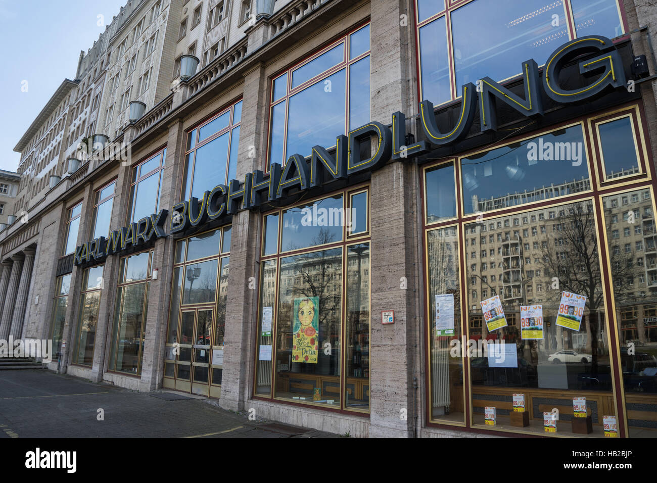 Karl-Marx-Avenue, Berlin, Karl-Marx Library Stock Photo - Alamy