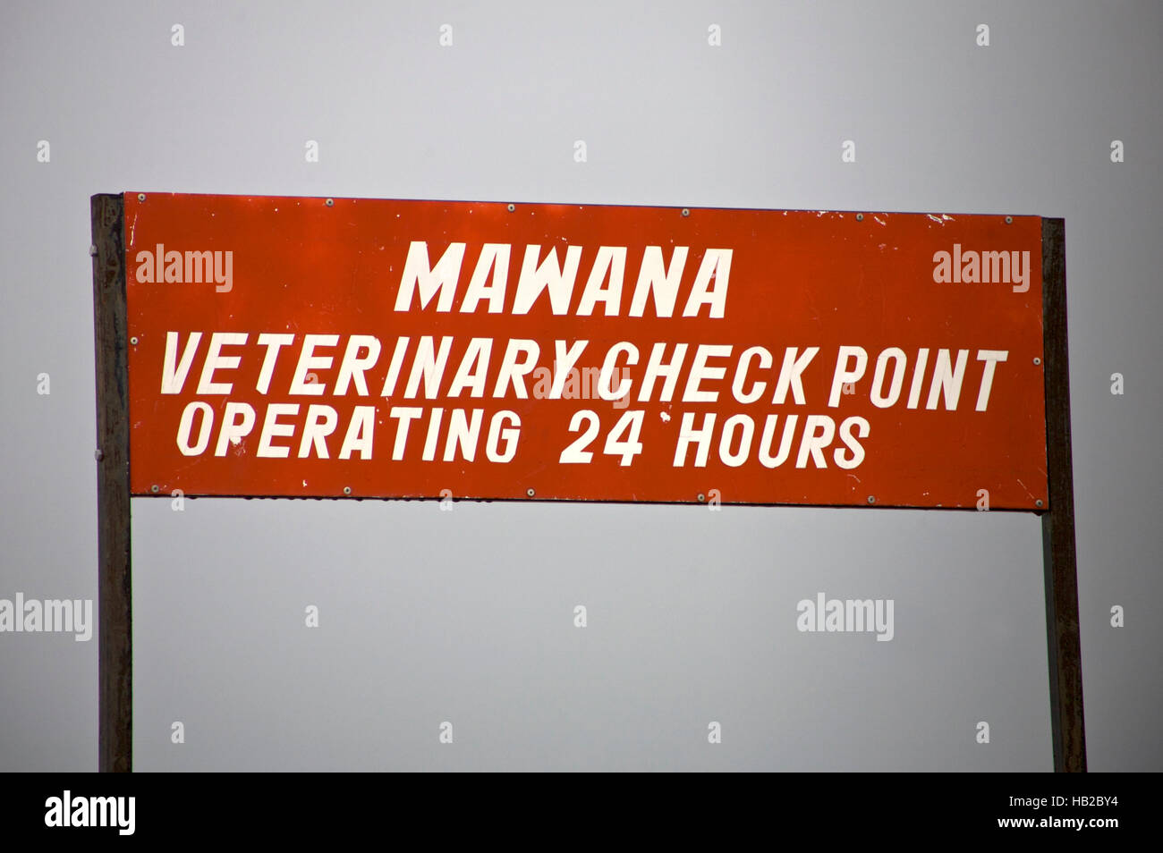 Veterinary check point Stock Photo - Alamy