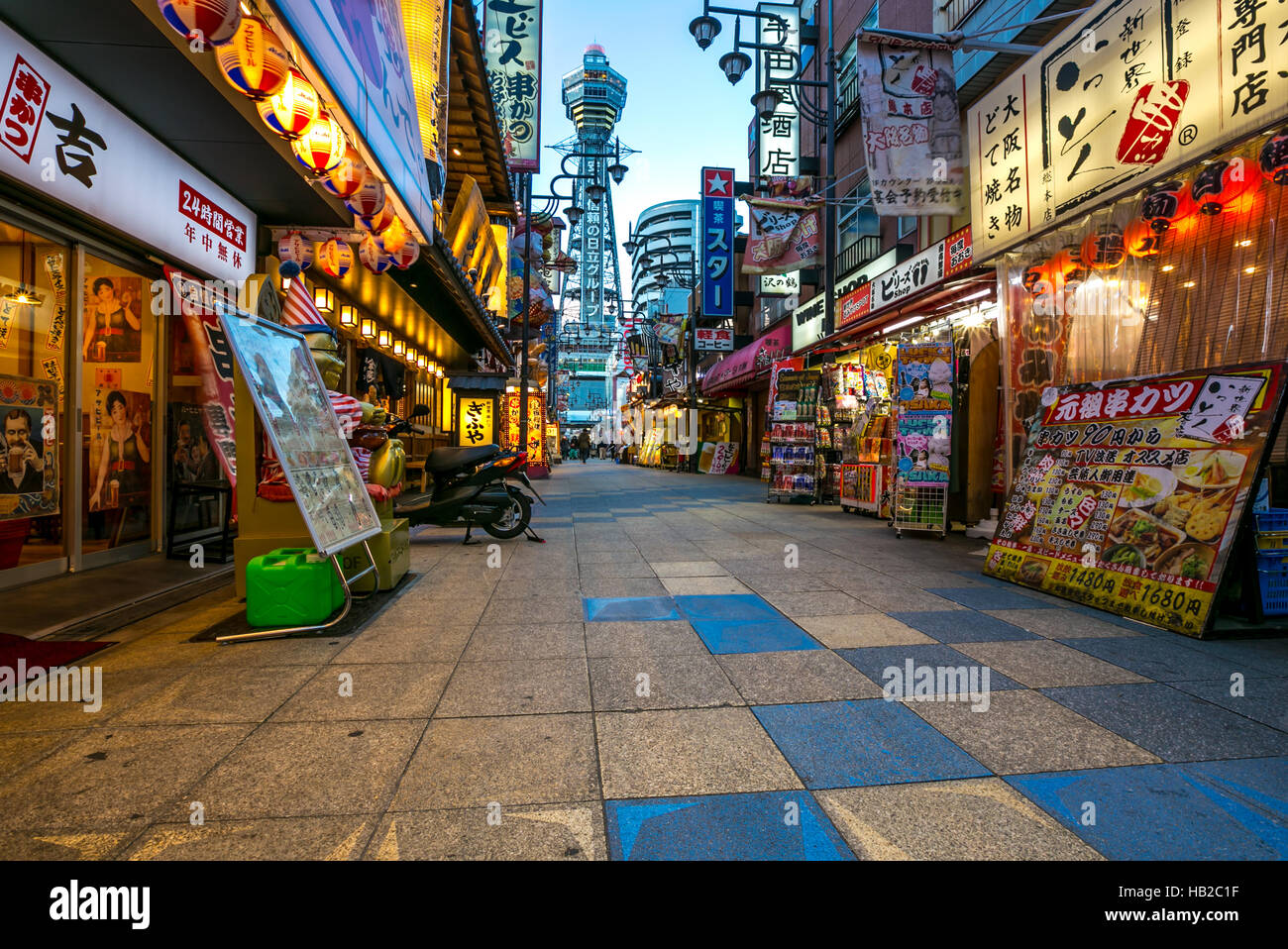 Shinsekai Osaka Japan Stock Photo - Alamy