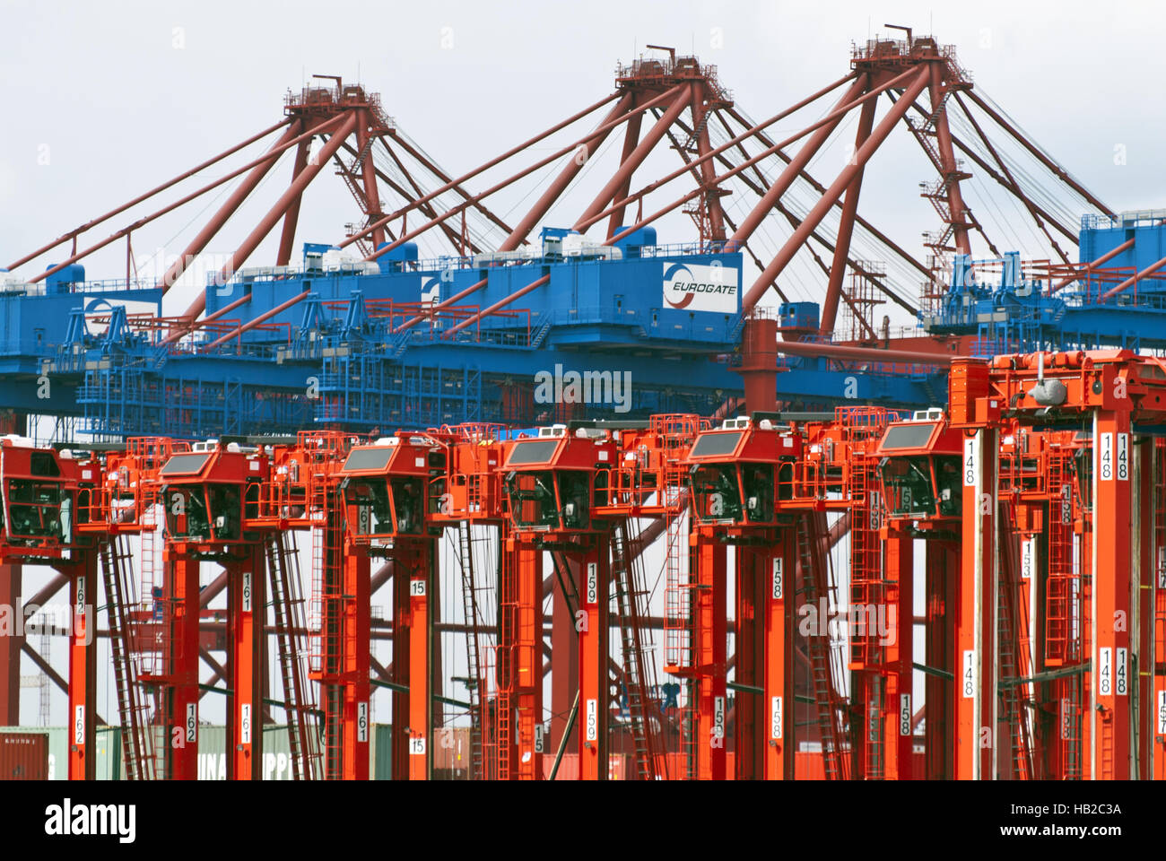 Container Terminal in Hamburg, Germany Stock Photo - Alamy