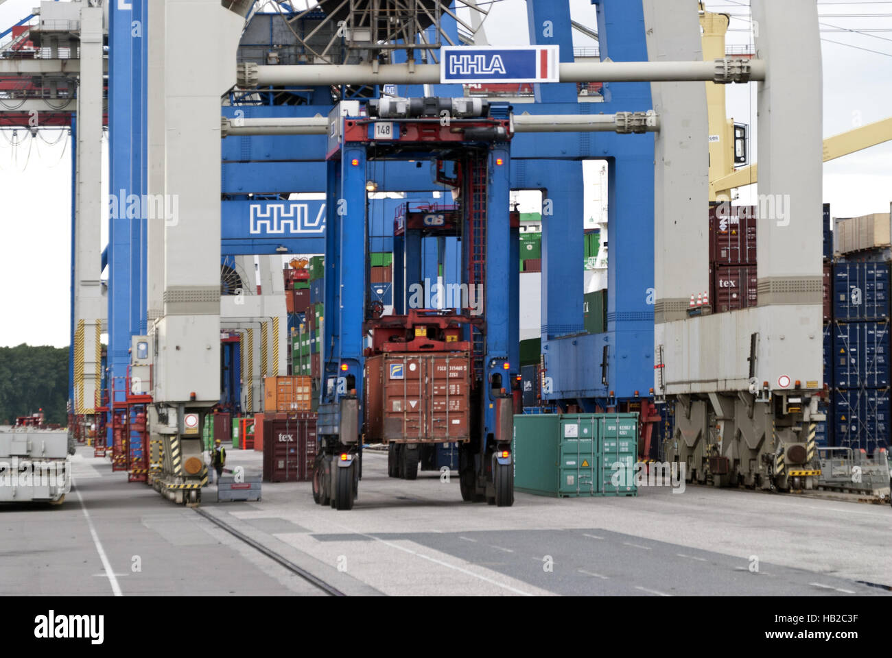 Container Terminal in Hamburg, Germany Stock Photo - Alamy