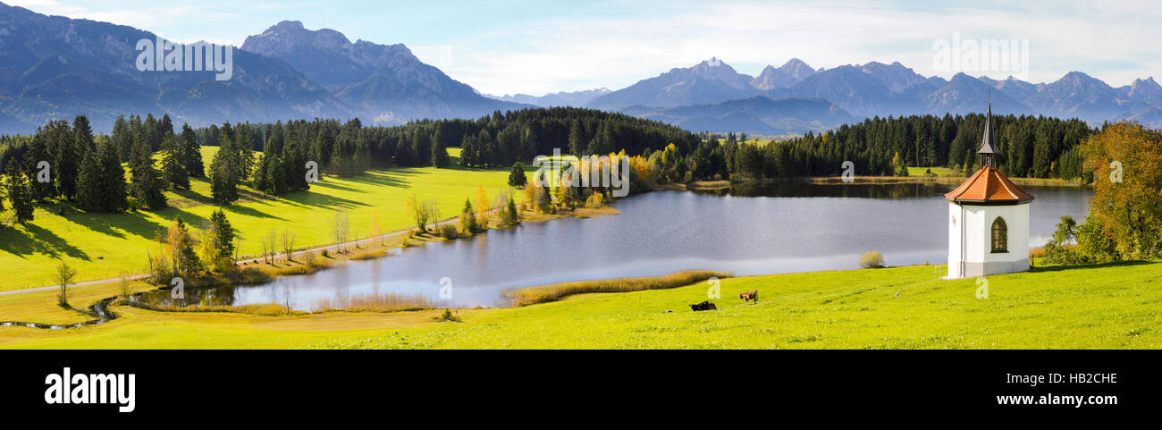 wide panorama landscape in Bavaria, Germany Stock Photo - Alamy