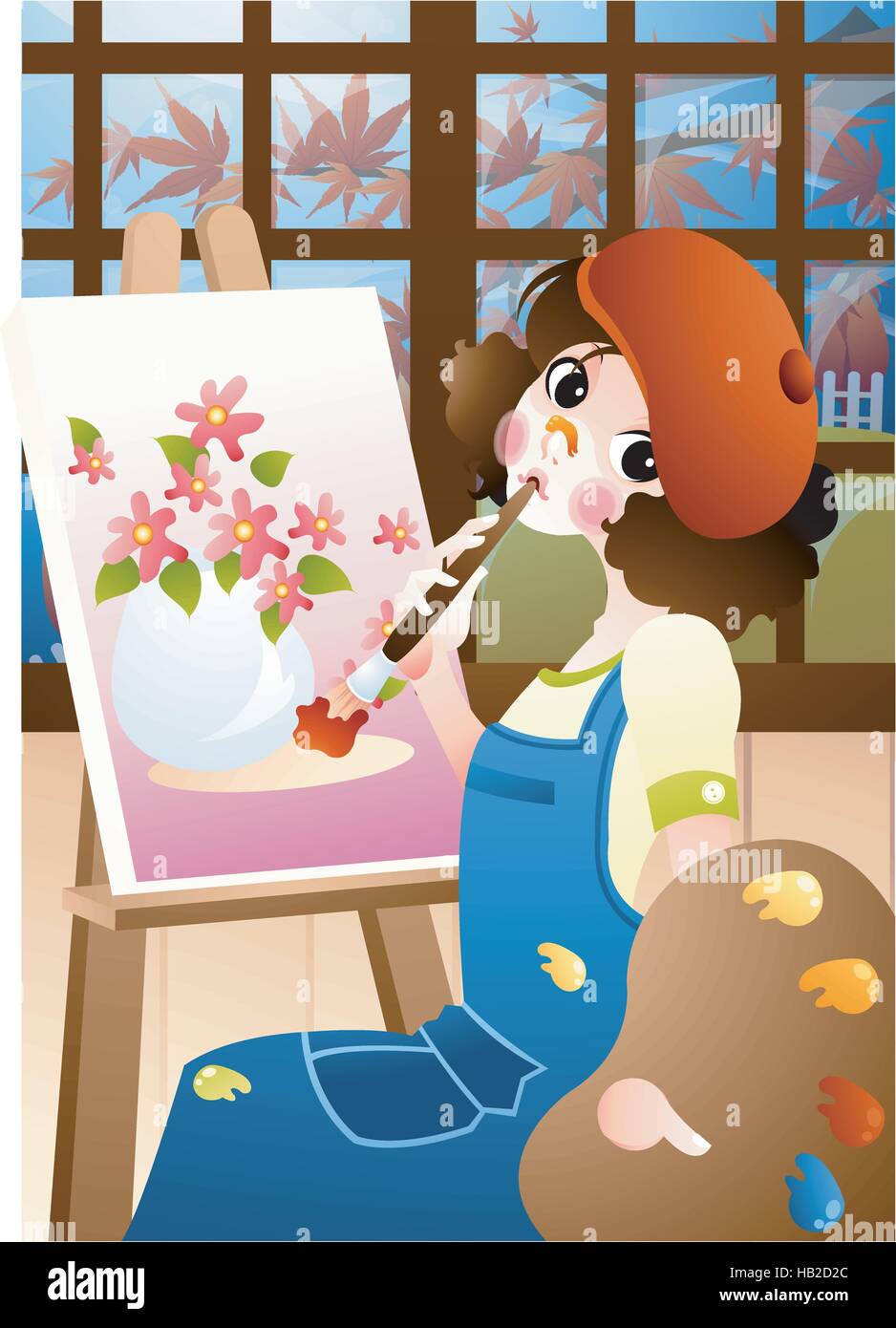 Illustration and Painting Paintings Stock Vector Image & Art - Alamy